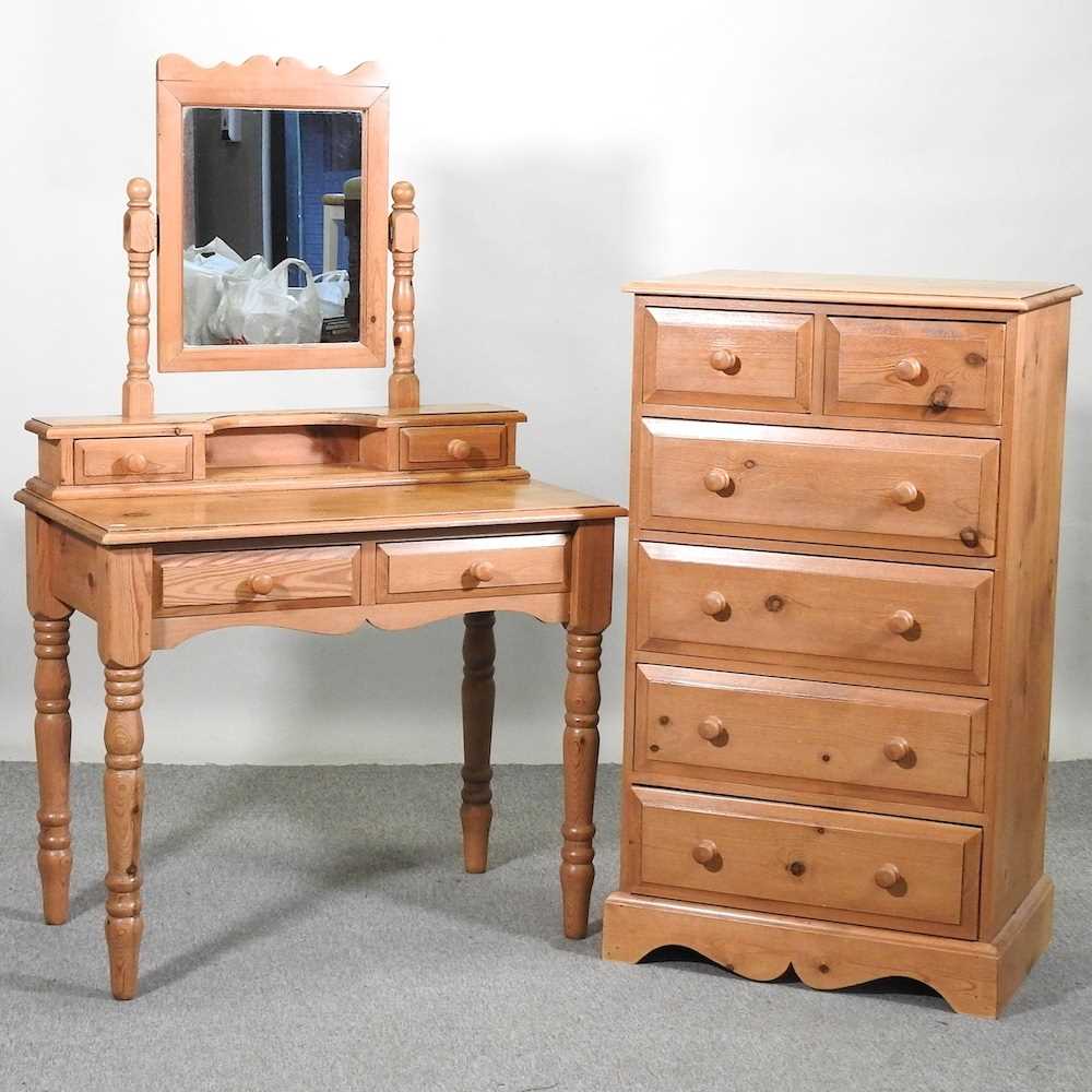 Lot 403 - A dressing table and chest