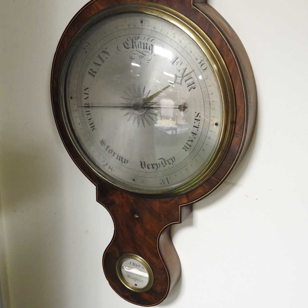 Lot 162 - A 19th century barometer