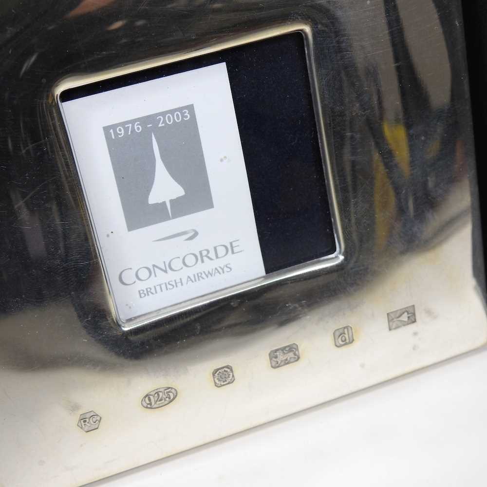 Lot 26 - A Concorde silver frame