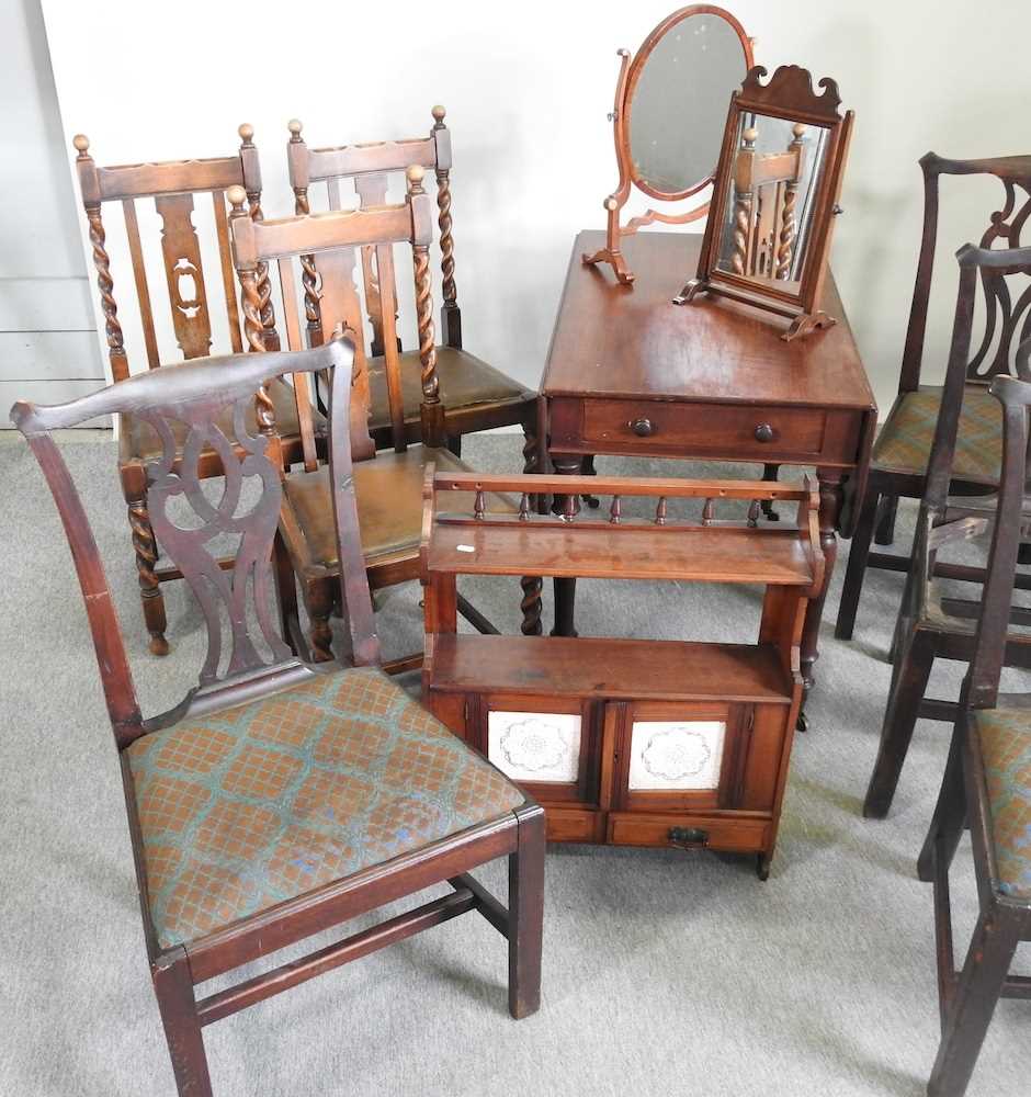 Lot 375 - A collection of furniture