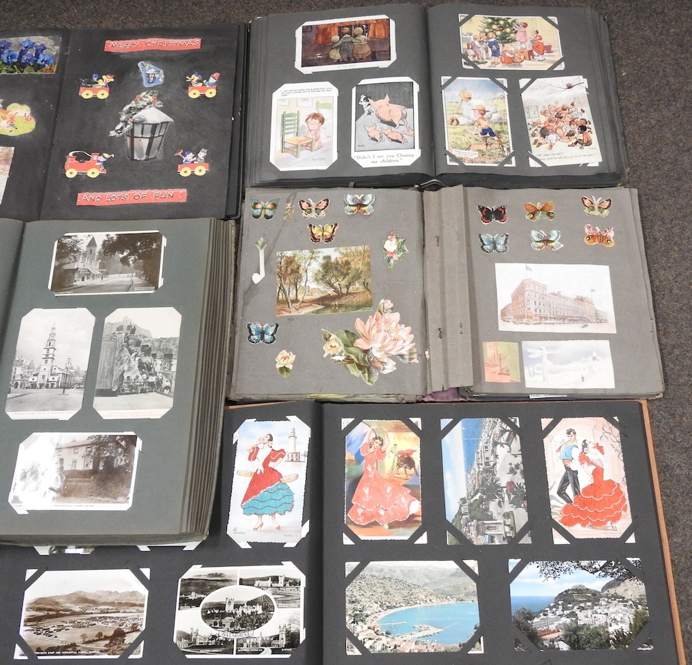 Lot 447 - A postcard album