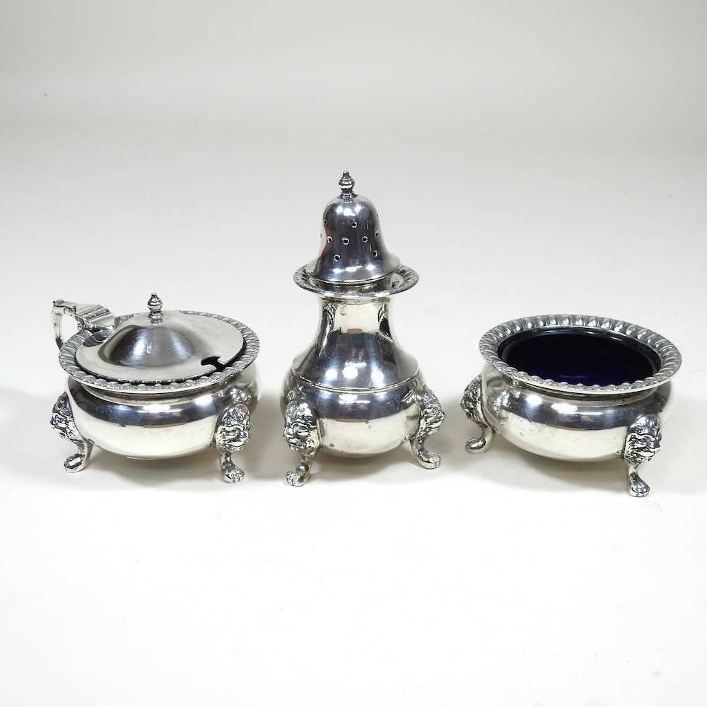 Lot 260 - Silver condiments
