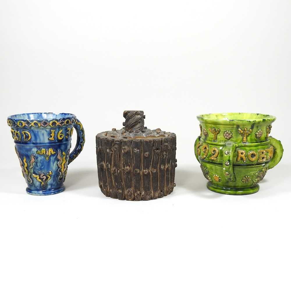 Lot 782 - A Castle Hedingham pottery jar, stamped