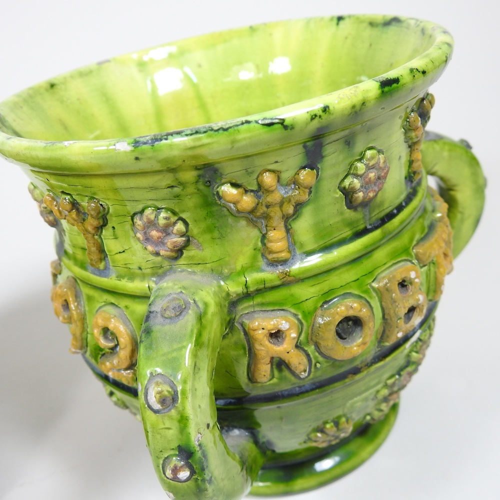 Lot 782 - A Castle Hedingham pottery jar, stamped