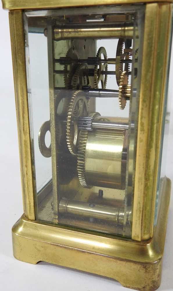 Lot 213 - Three carriage clocks