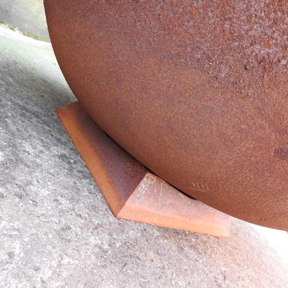 Lot 137 - A rusted metal fire pit