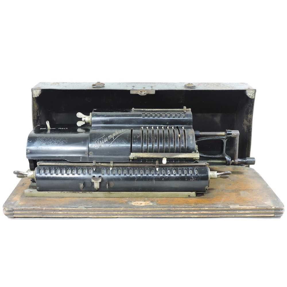 Lot 532 - A Triumphator pinwheel mechanical calculator
