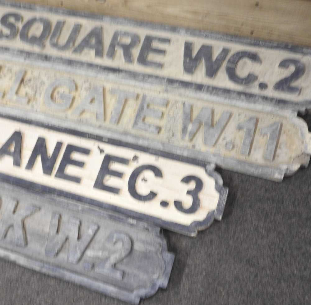 Lot 356 - Four wooden signs