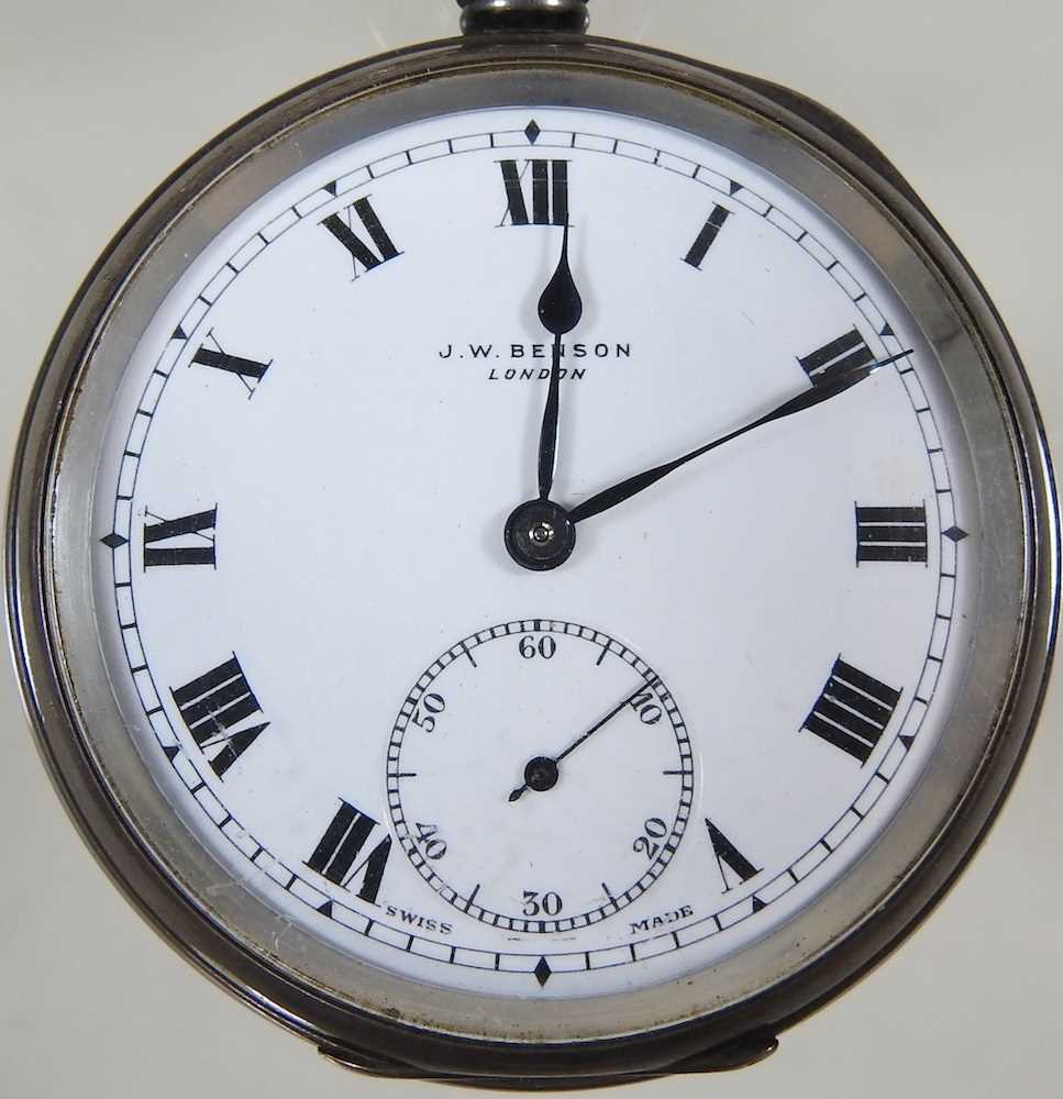 Lot 247 - An early 20th century silver pocket watch