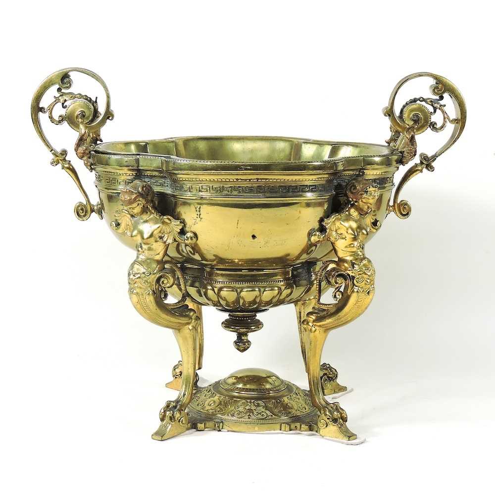 Lot 212 - An ornate 19th century gilt bronze