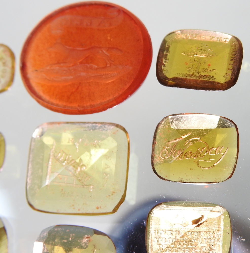 Lot 42 - A collection of ten 19th century intaglio