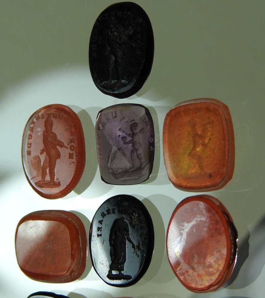 Lot 51 - A collection of ten 19th century intaglio