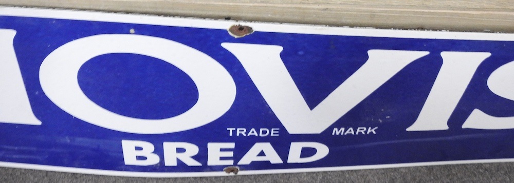 Lot 656 - A vintage style Hovis advertising sign