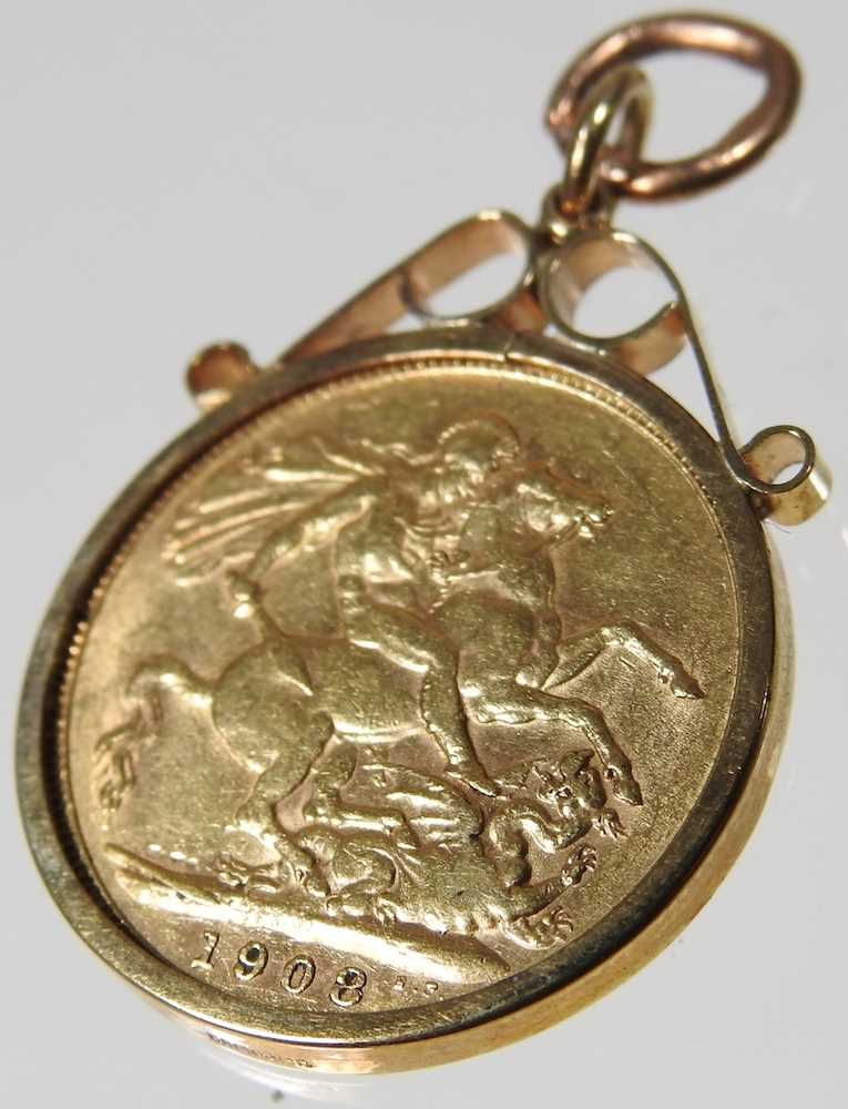 Lot 8 - An Edward VII sovereign