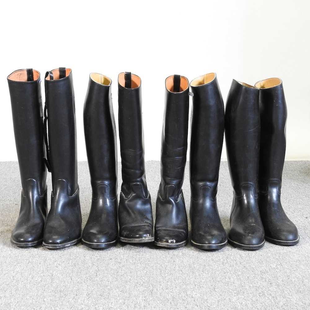 Lot 826 - Four pairs of riding boots by Aigle, and