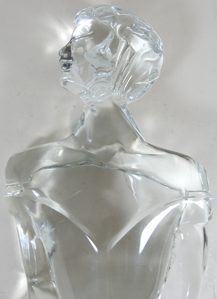 Lot 376 - A large glass figure