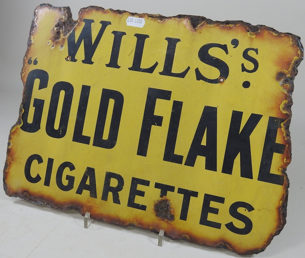 Lot 643 - A vintage Wills's advertising sign
