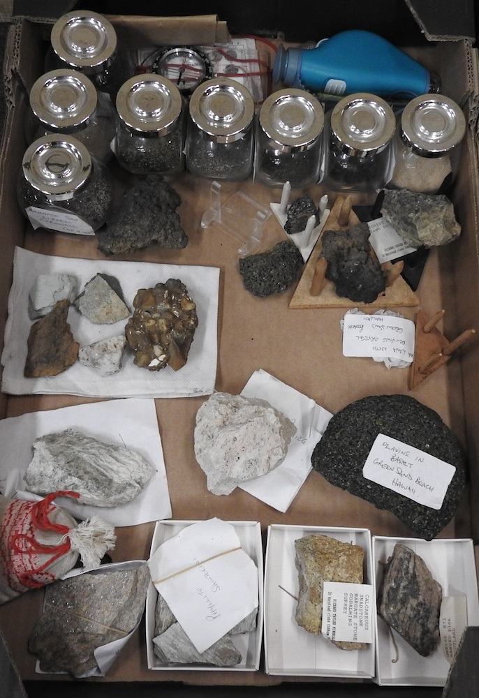 Lot 737 - Two boxes of various rock and mineral