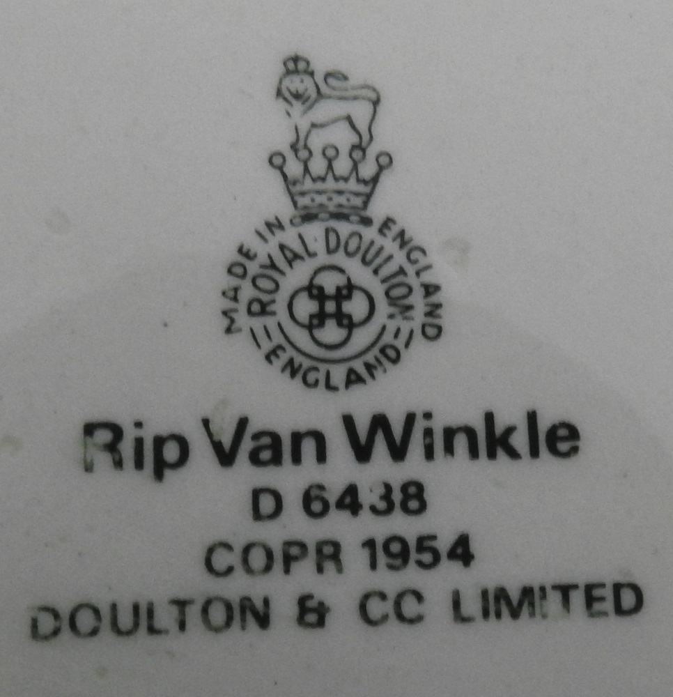 Lot 173 - A Royal Doulton Rip van Winkle character jug,