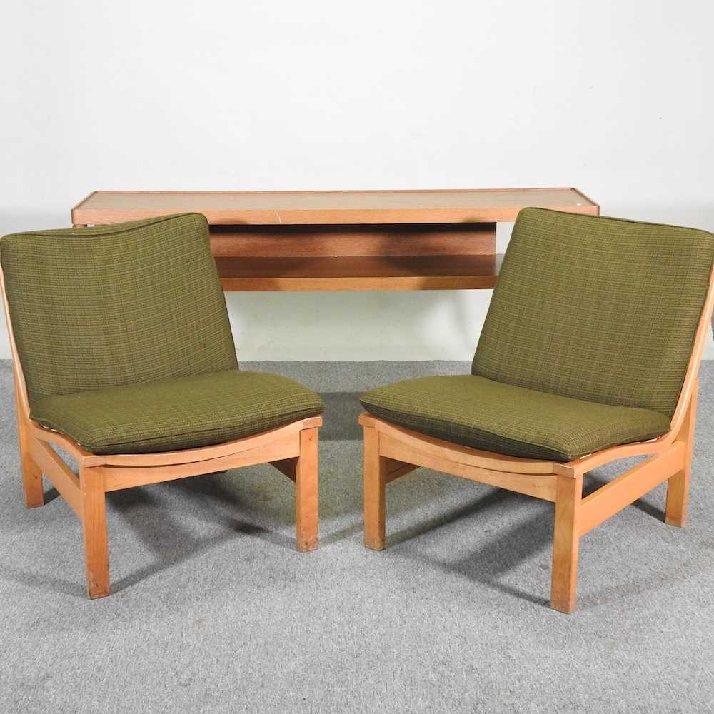 Lot 307 - A pair of 1970's lounge chairs, together