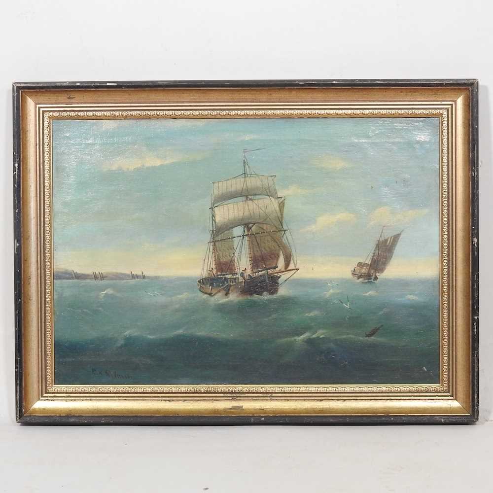 Lot 152 - Edward King Redmore, 1960-1941, Dutch barges