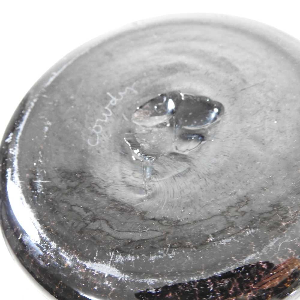 Lot 253 - A Cowdy Art Glass bowl, signed, 21cm wide,