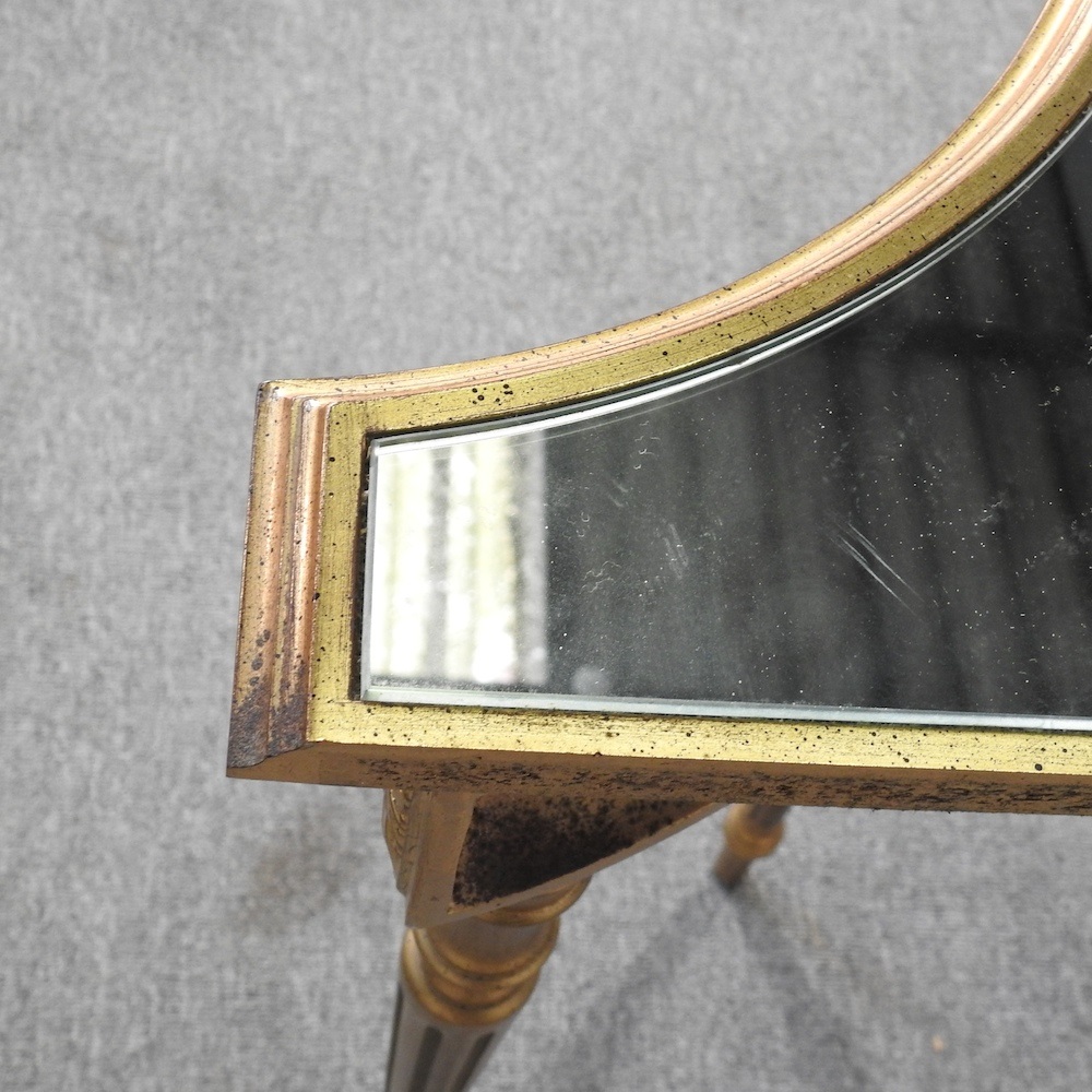 Lot 231 - A modern gilt painted pier table, with a