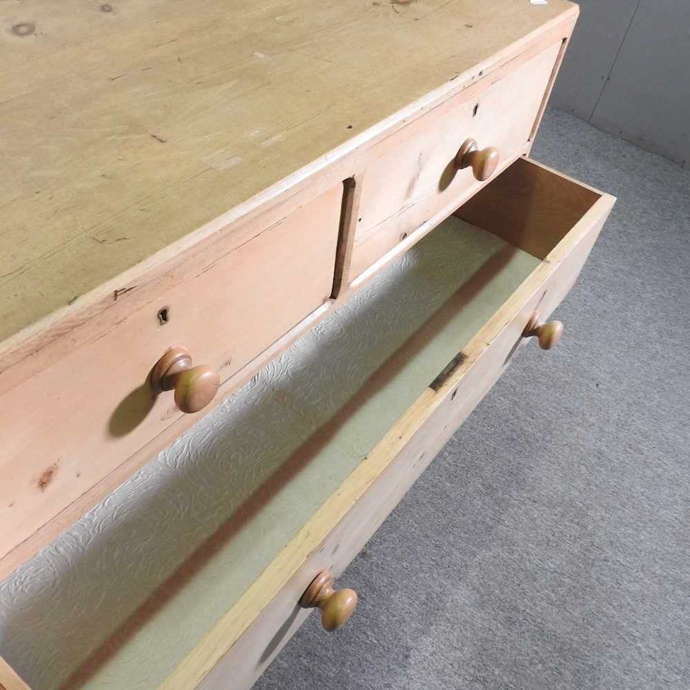 Lot 36 - An antique pine chest of drawers, on bracket