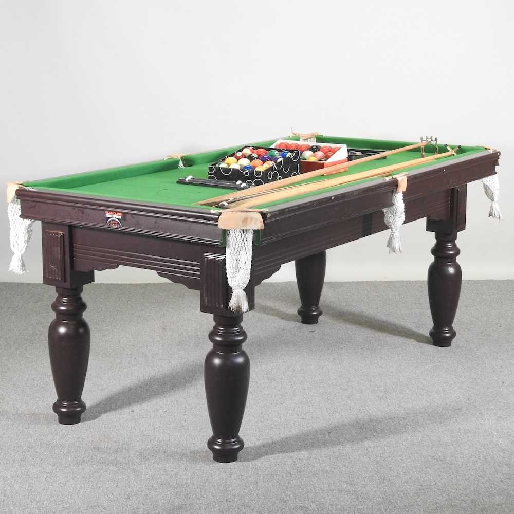 Lot 13 - A modern six foot BCE 2000 series snooker