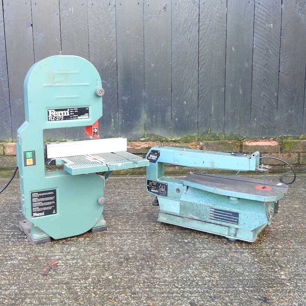 Lot 429 - A Fern FLZ 275 electric bench saw, 54cm high,