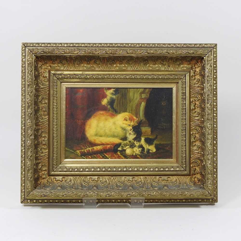 Lot 282 - English school, 20th century, cat and
