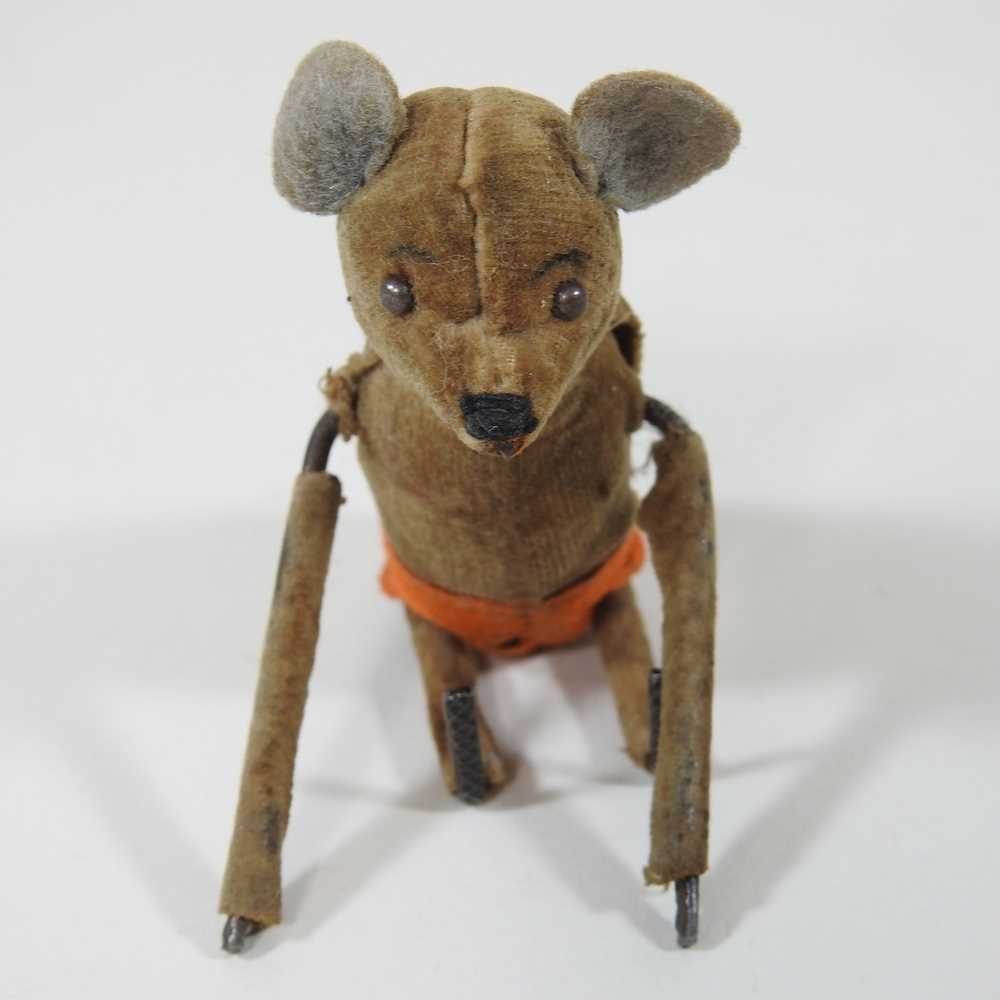 Lot 382 - A 1930's clockwork toy mouse, probably