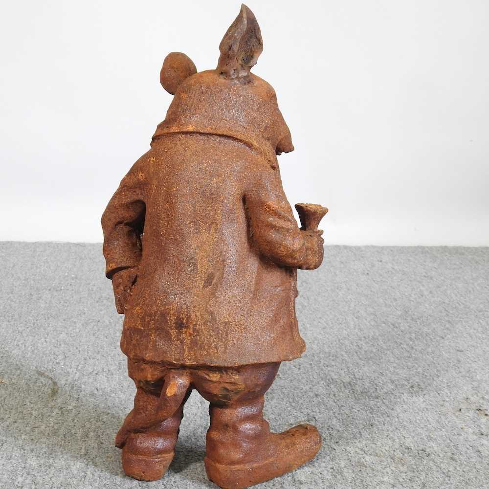 Lot 253 - A rusted garden model of Mr Ratty, 41cm high