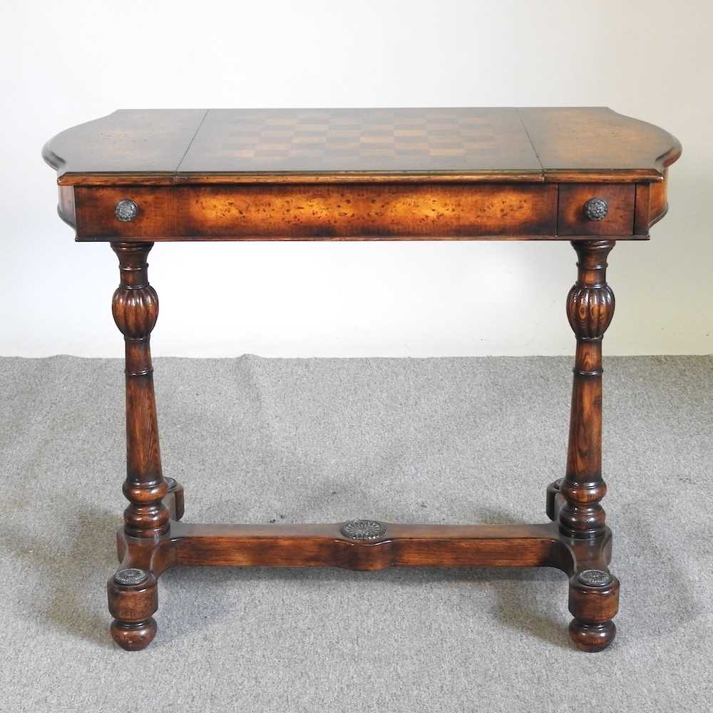 Lot 228 - A good quality reproduction inlaid games