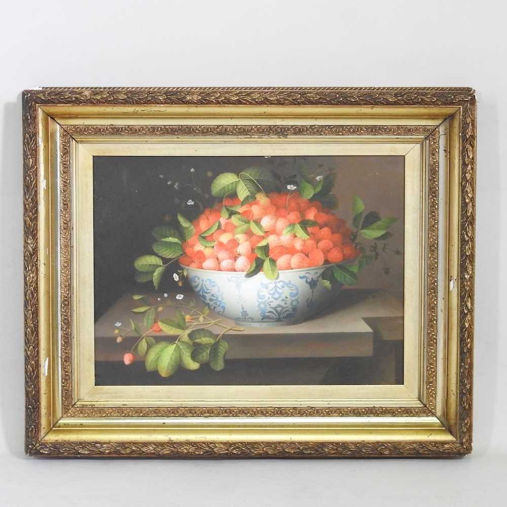 Lot 414 - After Edward Ladell, still life with fruit,