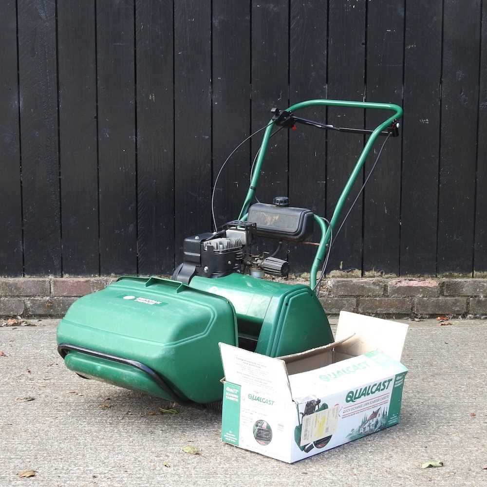 Lot 596 - A Suffolk Punch Cylinder petrol lawnmower,