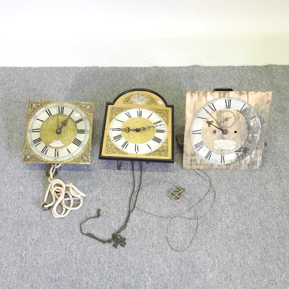Lot 187 - An 18th century brass thirteen inch clock