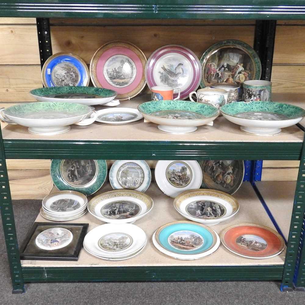 Lot 384 - A collection of 19th century Prattware table
