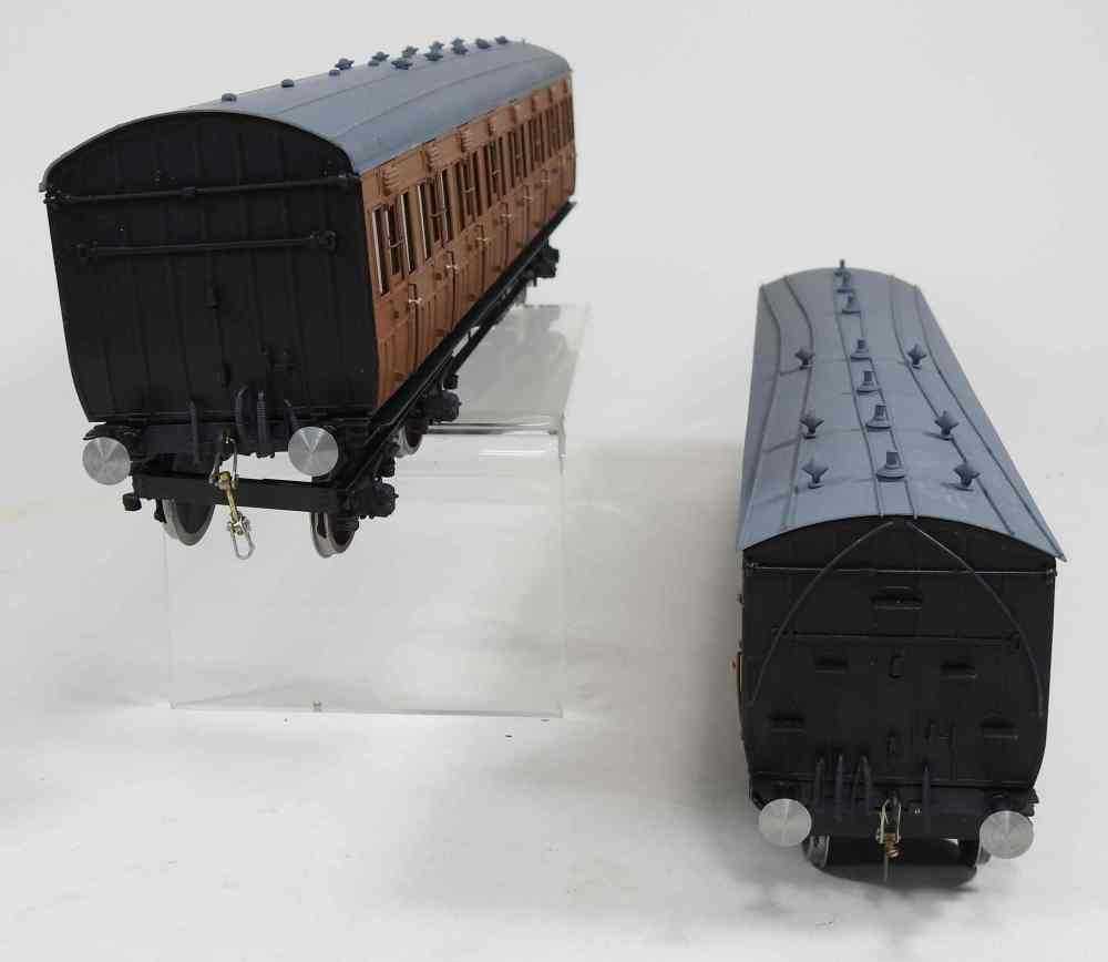 Lot 53 - A pair of D & S Models LNER push-pull coaches,