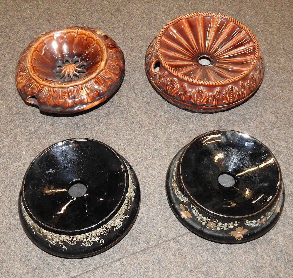 Lot 203 - A collection of Victorian spittoons