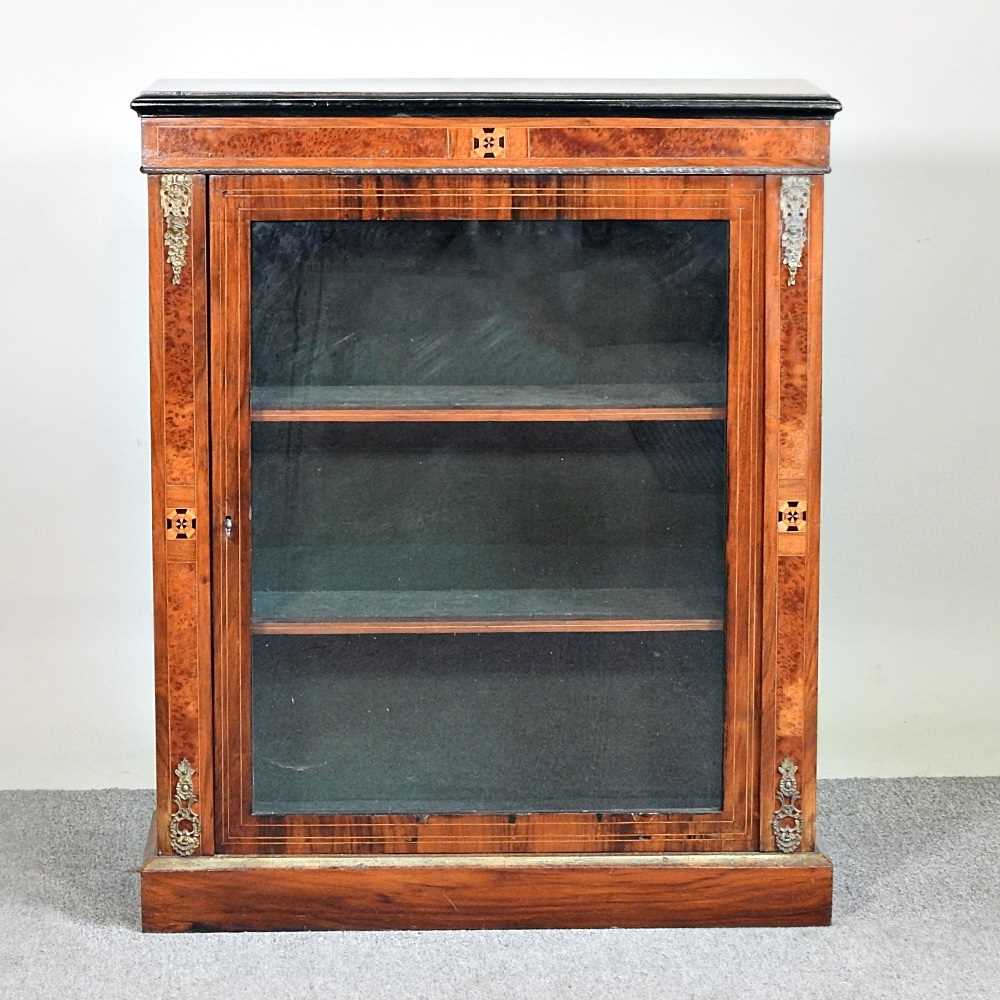Lot 531 - A Victorian walnut, ebonised and boxwood