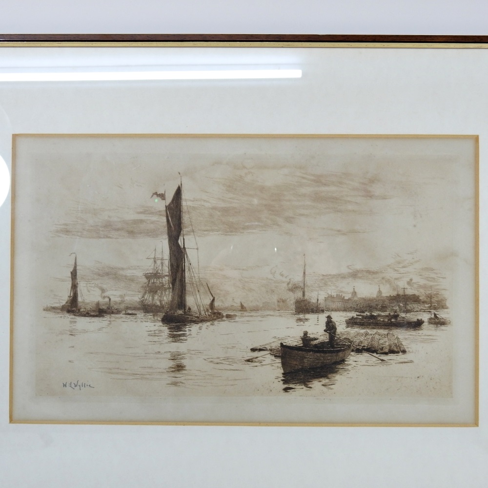 Lot 60 - William Lionel Wyllie, 1851-1931, river scene