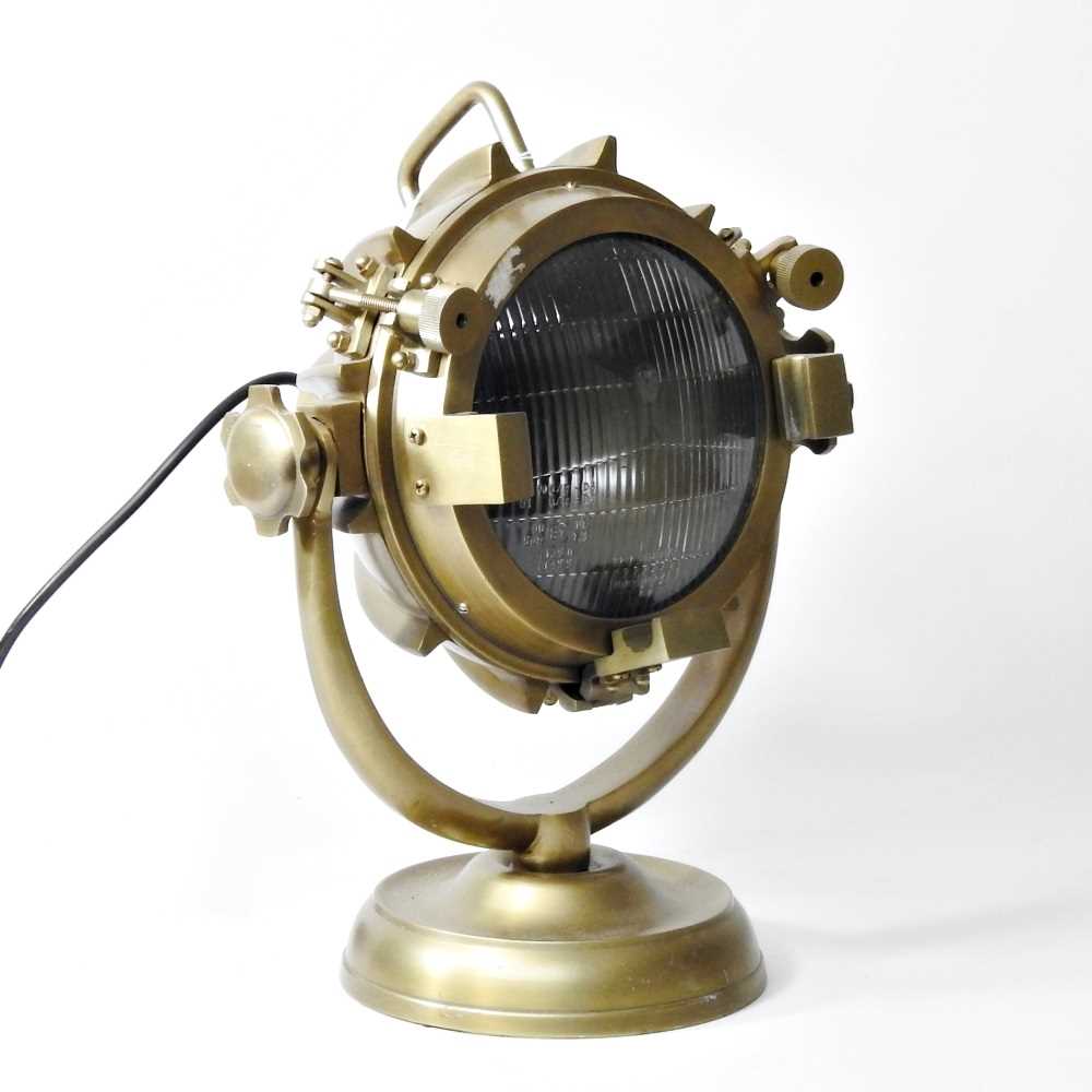 Lot 78 - A vintage style metal spotlight table lamp,