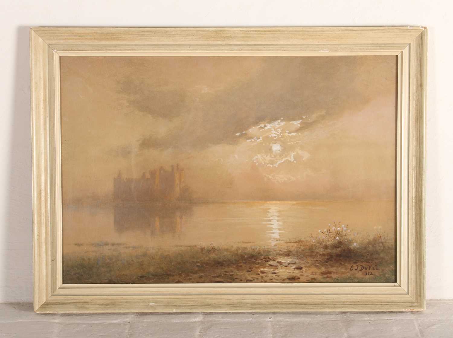 Lot 27 - Edward J. Duval (1838-1923), Sunrise over