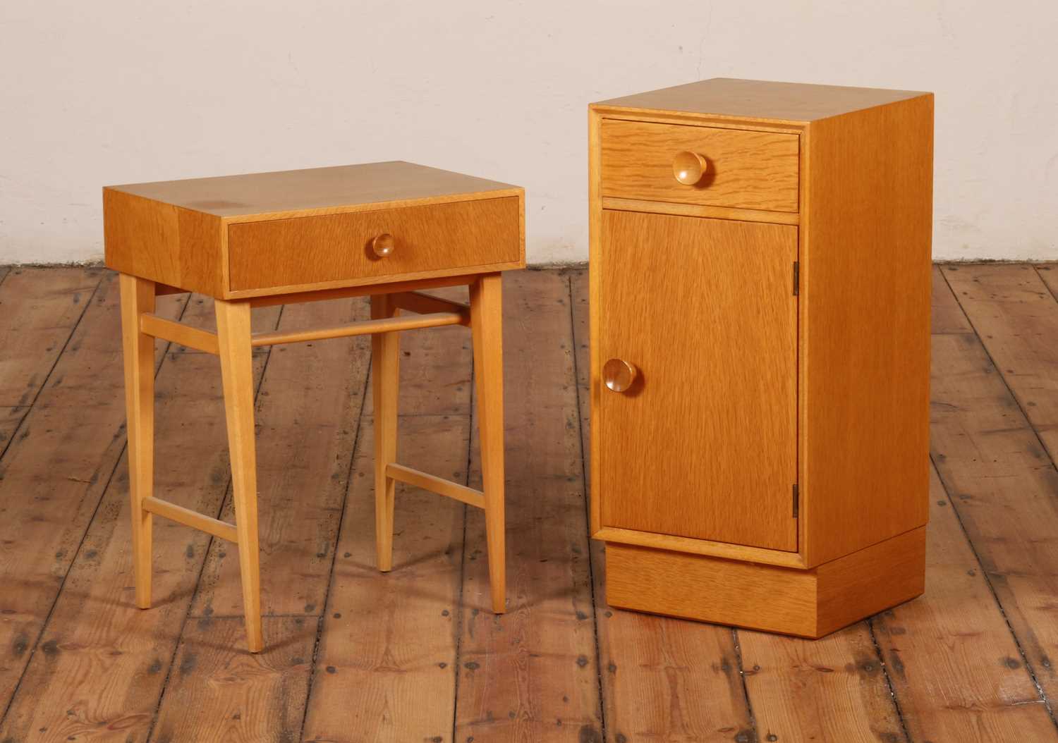Lot 74 - A Meredew oak bedside table, circa 1960s,