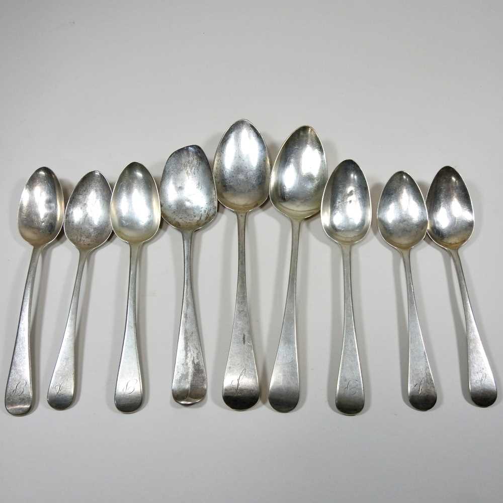 Lot 85 - Two 19th century Old English pattern silver
