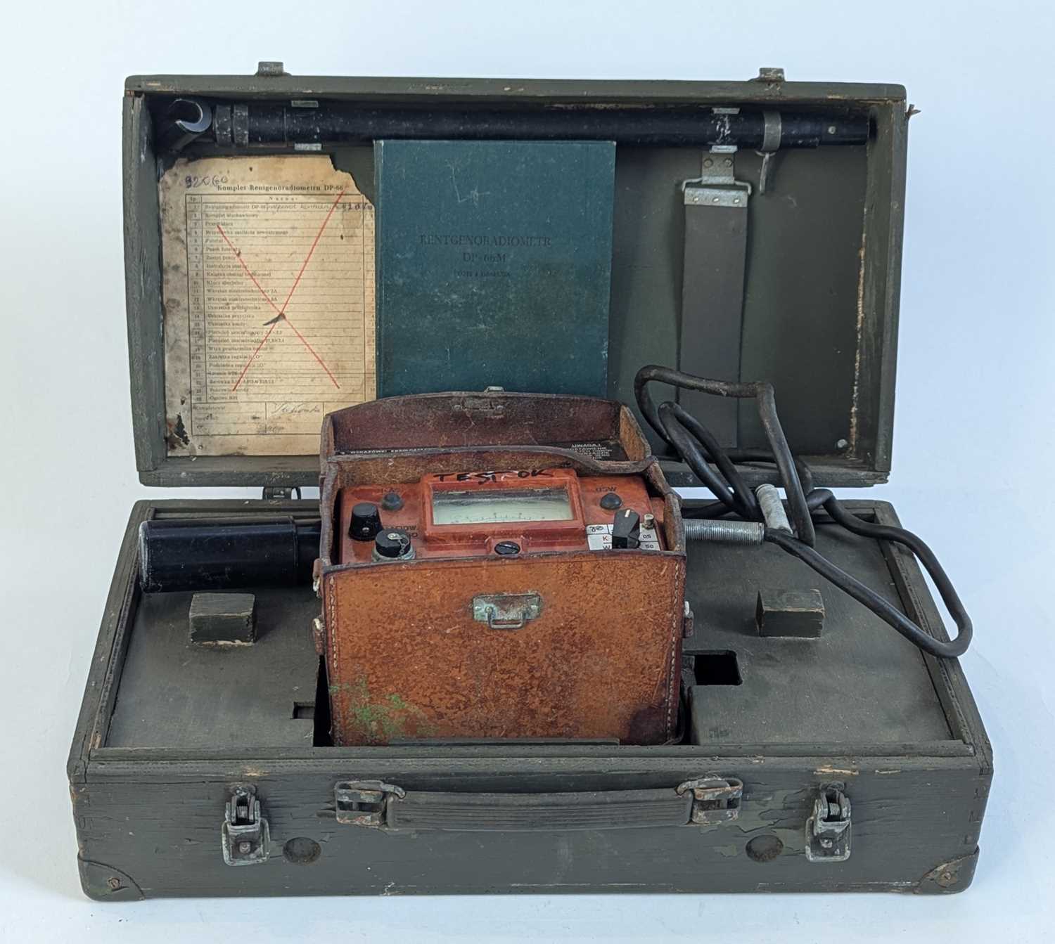 Lot 458 - A Polish DP-66M Geiger counter, circa 1972,