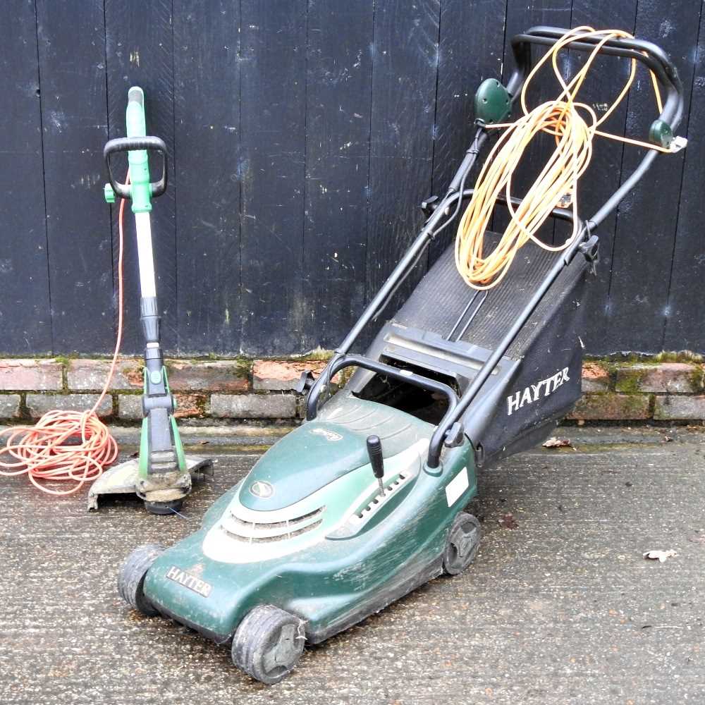 Lot 453 - A Hayter Envoy electric lawnmower, together