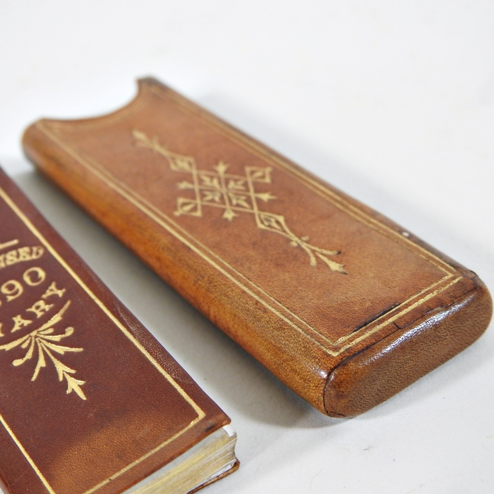 Lot 8 - A Victorian miniature diary, dated 1890, in a