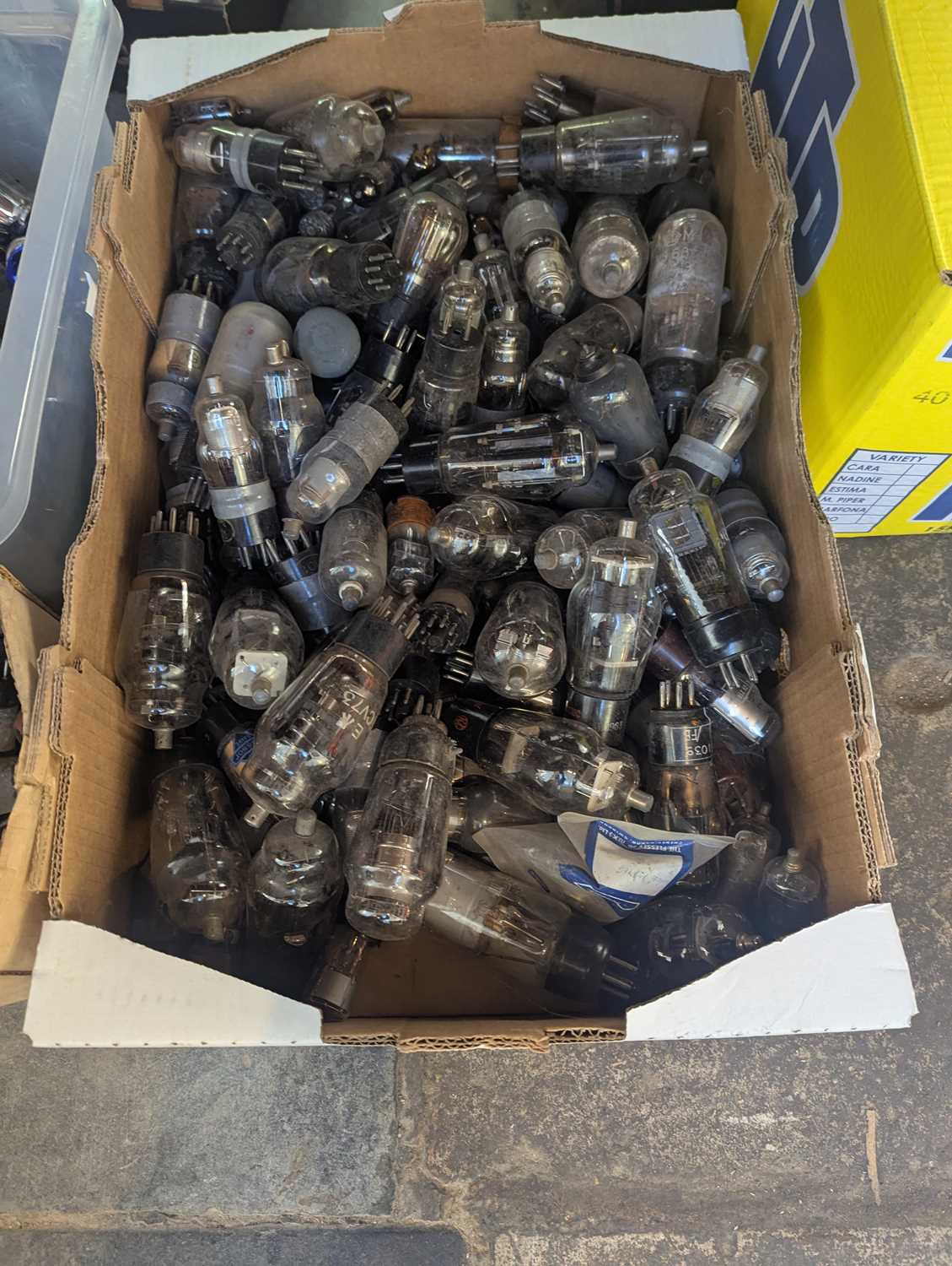 Lot 302 - Seven boxes of various vacuum tubes or radio